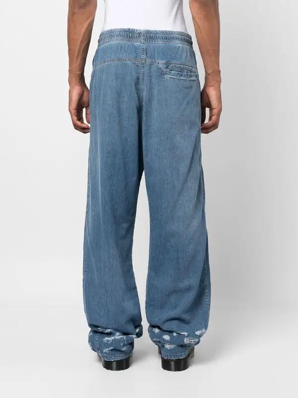 DIESEL® Distressed-effect Wide-leg Jeans