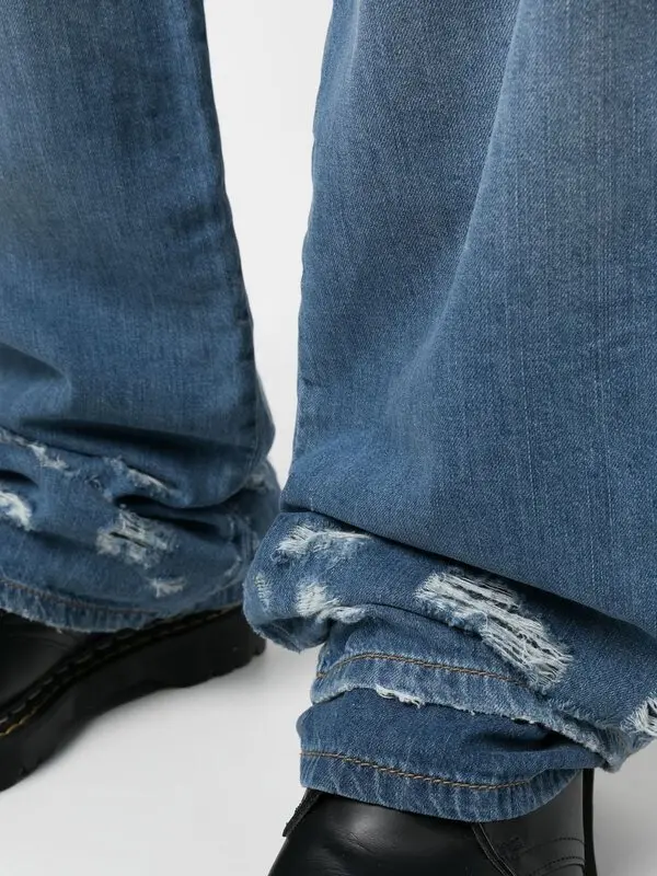 DIESEL® Distressed-effect Wide-leg Jeans