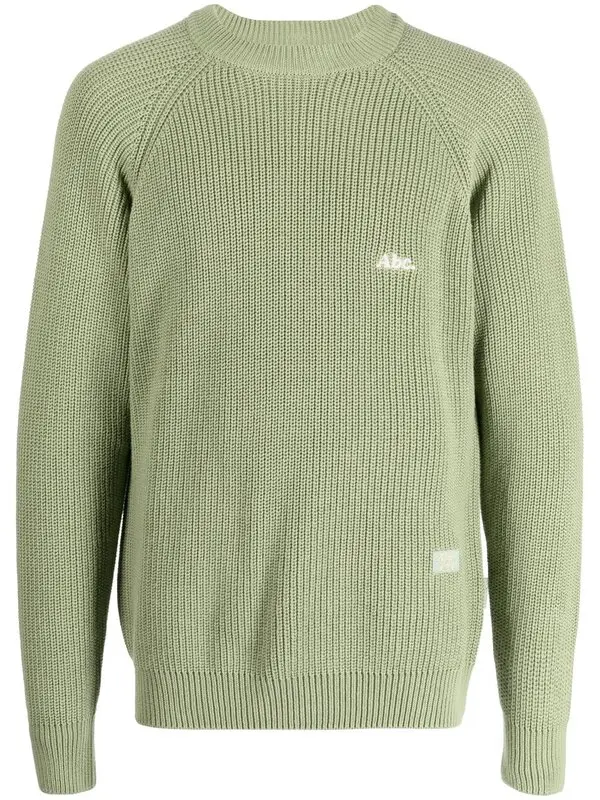 ADVISORY BOARD CRYSTALS Embroidered-logo Knit Sweater