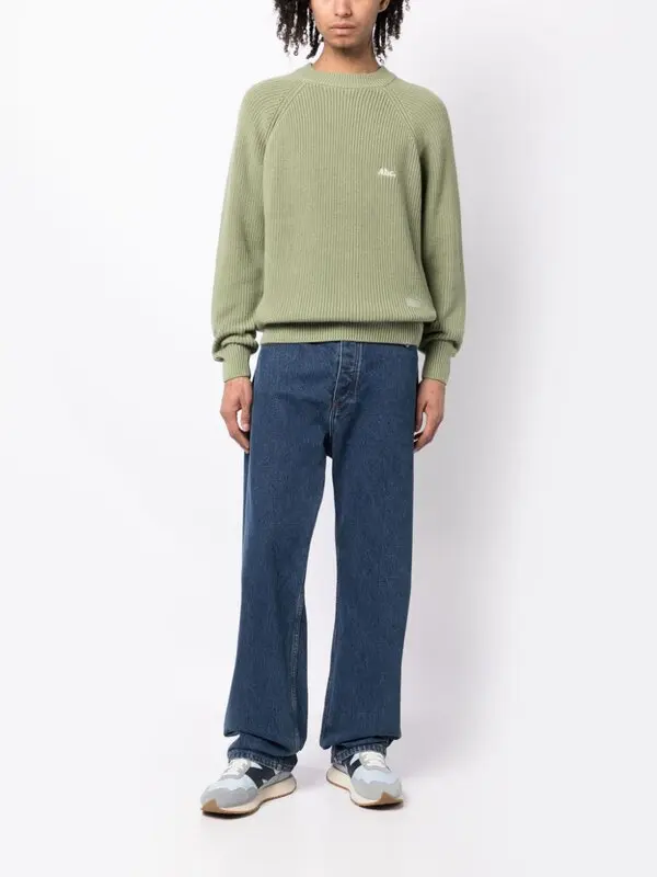 ADVISORY BOARD CRYSTALS Embroidered-logo Knit Sweater