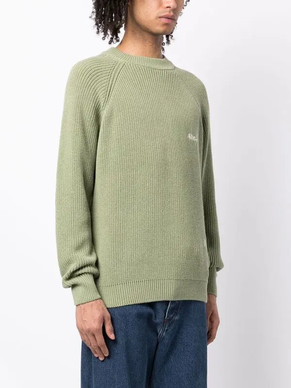 ADVISORY BOARD CRYSTALS Embroidered-logo Knit Sweater