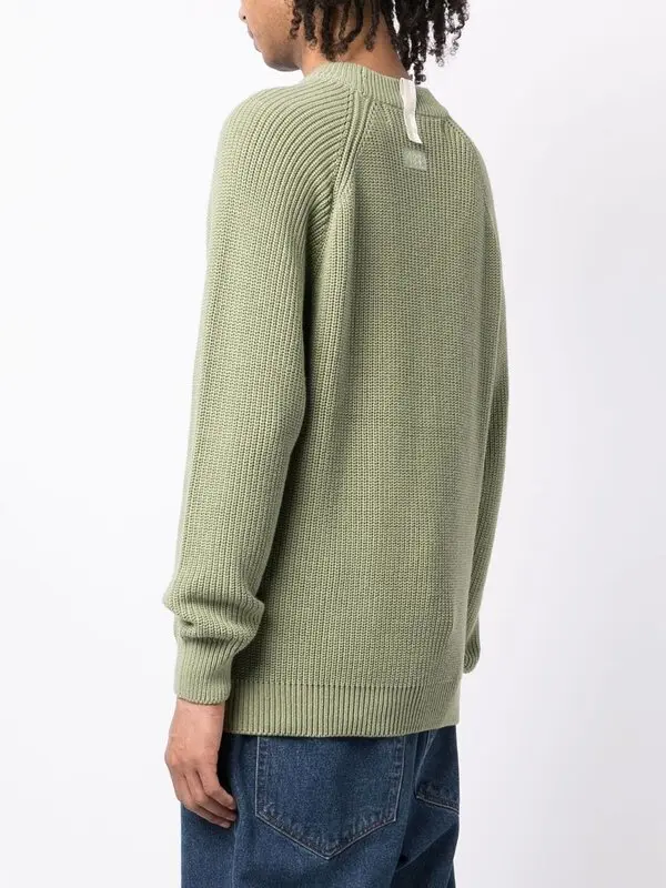 ADVISORY BOARD CRYSTALS Embroidered-logo Knit Sweater
