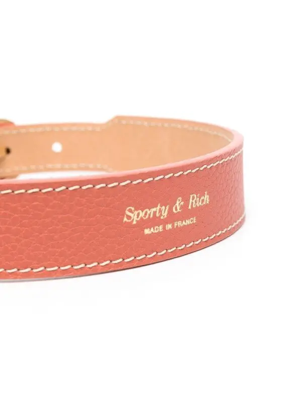 SPORTY & RICH Leather Pet Collar