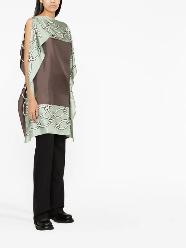 Valentino Garavani Chain 1967 Foulard-print Silk Dress