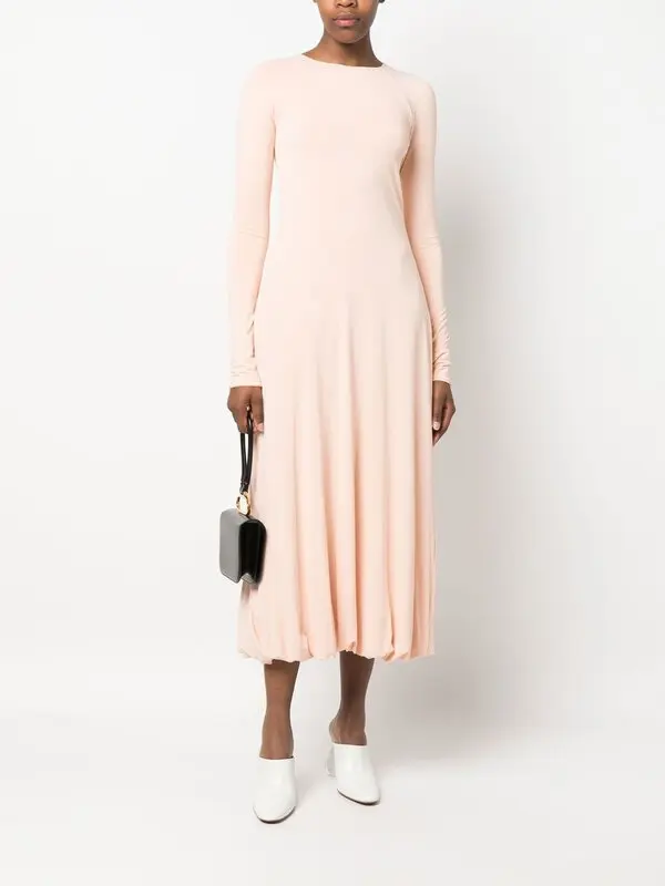 JIL SANDER Long-sleeved Flared Dress