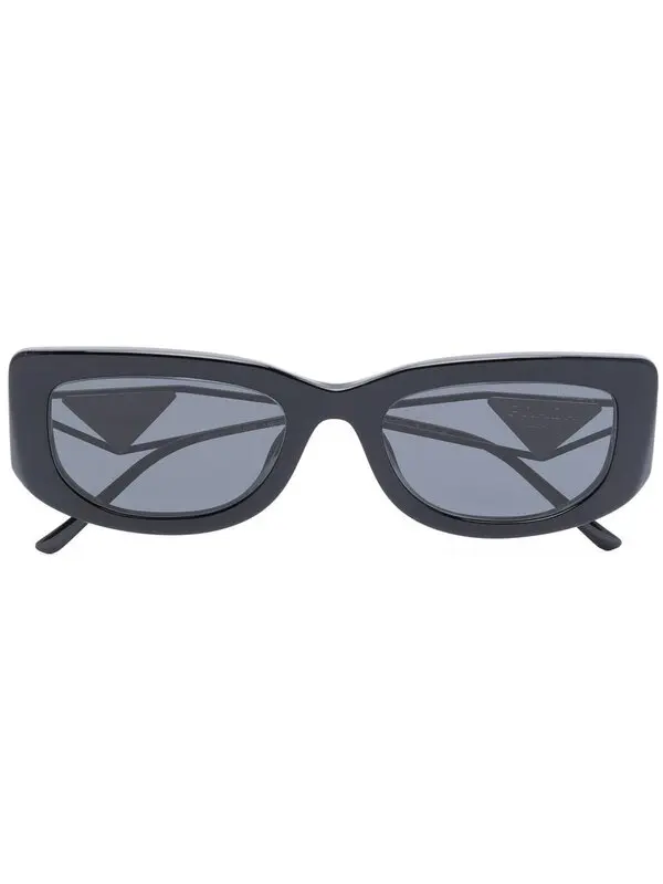 Prada Symbole Rectangle Sunglasses - Black
