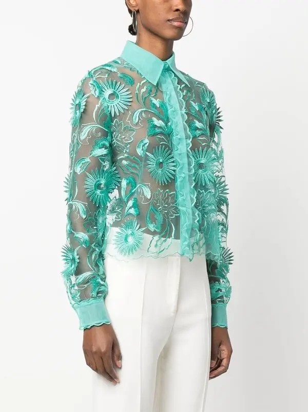 Alberta Ferretti Embroidered Shirt