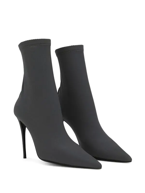 Dolce & Gabbana Sock Ankle Boots - Grey