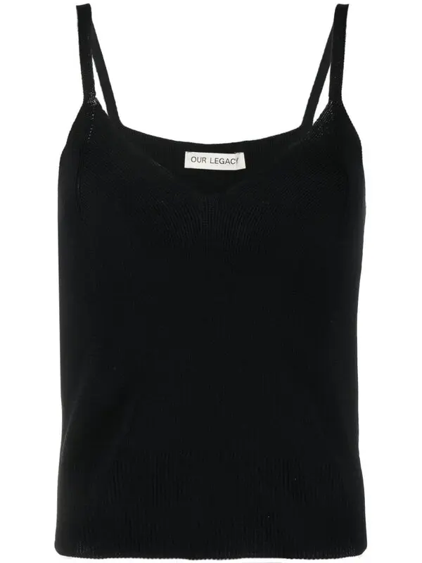 Our Legacy Ribbed-knit Singlet Top
