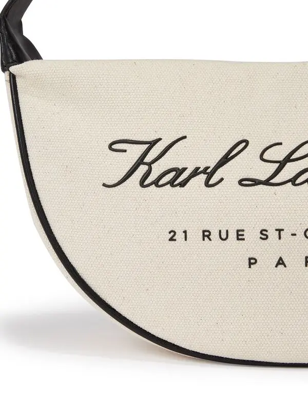 Karl Lagerfeld Hotel Karl Half Moon Shoulder Bag