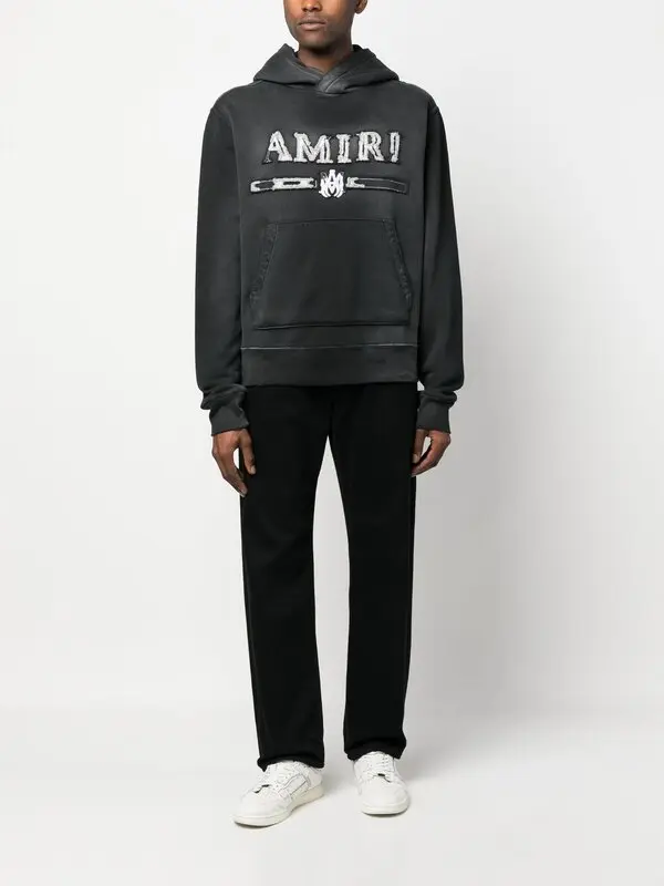 Amiri Faded-effect Logo Hoodie