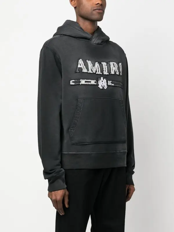 Amiri Faded-effect Logo Hoodie