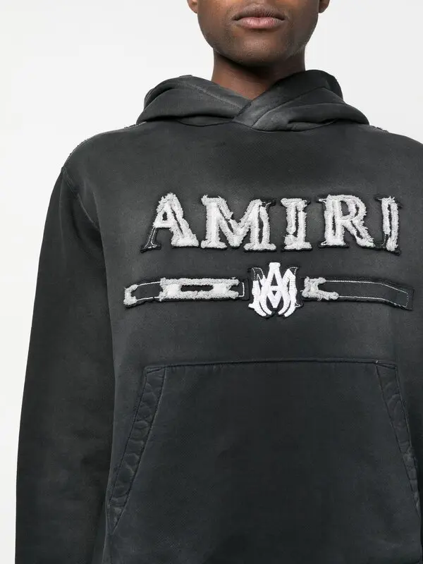 Amiri Faded-effect Logo Hoodie
