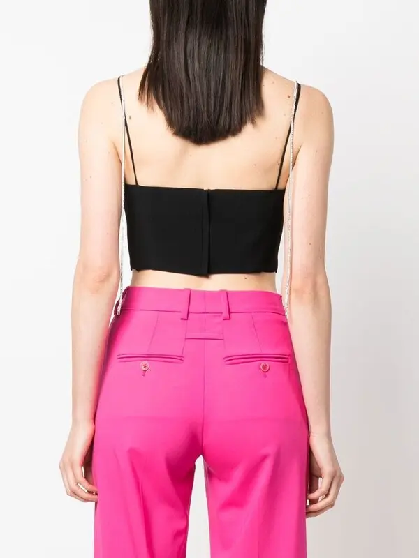 Giuseppe Di Morabito Rhinestone-straps Cropped Top