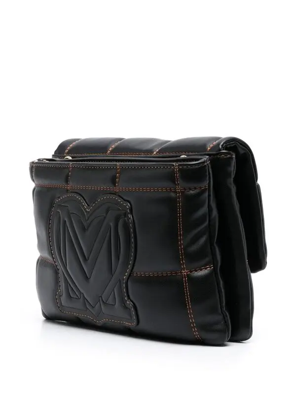 Moschino Quilted Leather Crossbody Bag