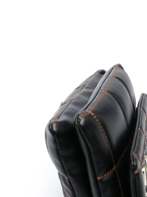 Moschino Quilted Leather Crossbody Bag