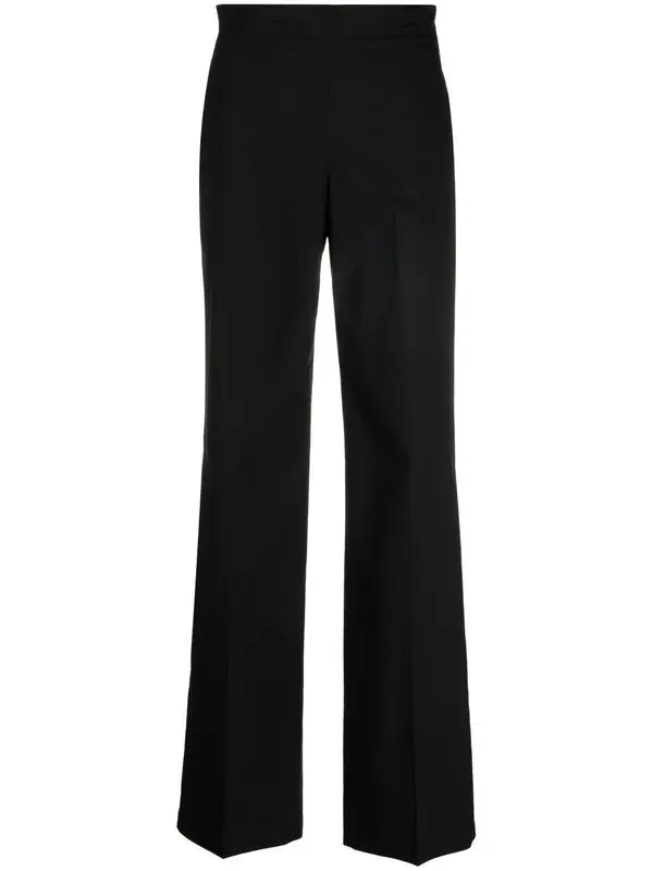 TWINSET High-waisted Straight-leg Trousers - Black