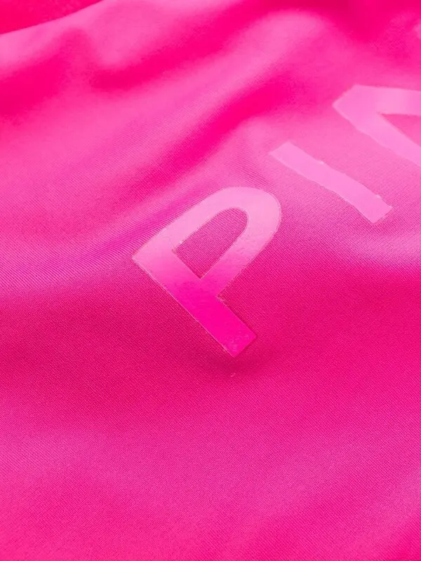 Pinko One-shoulder Logo Bikini Top