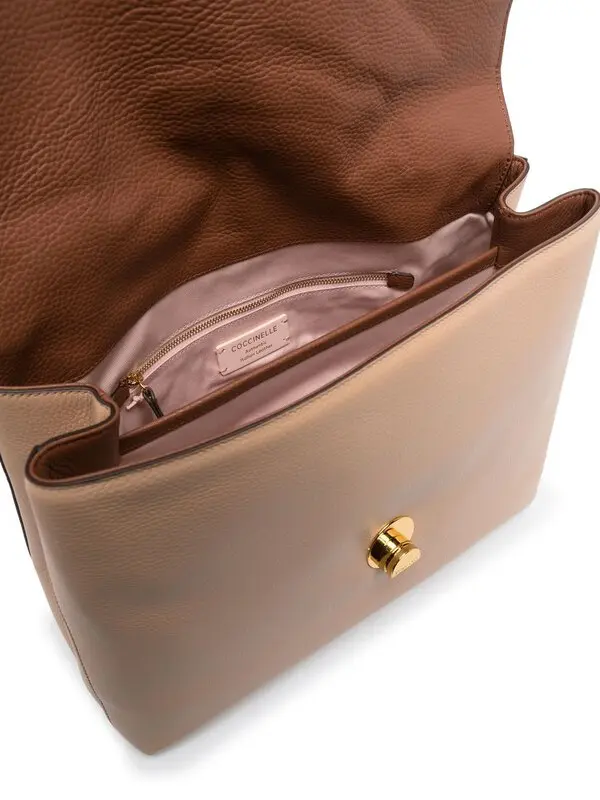 COCCINELLE Liya Pebbled-leather Tote Bag