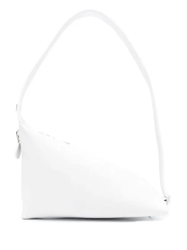 COURREGES Shark Baby Leather Shoulder Bag - White