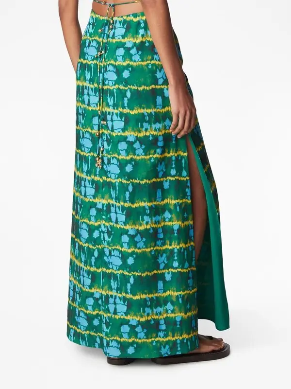 Altuzarra Graphic-print Ankle-length Skirt - Green