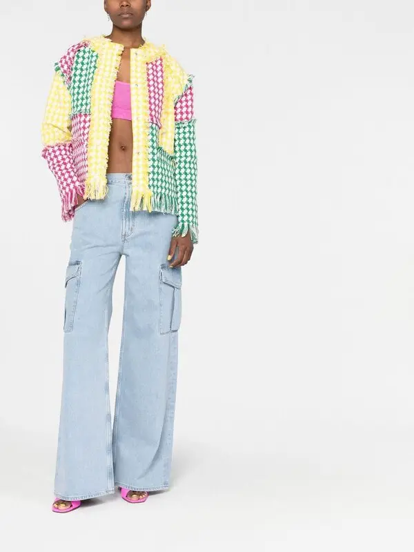 AGOLDE Wide-leg Stonewashed Jeans