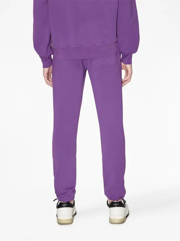 Amiri Monogram-print Drawstring Sweatpants - Purple