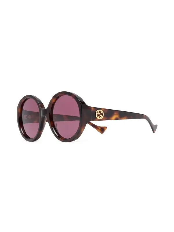 Gucci Side Logo-plaque Detail Sunglasses