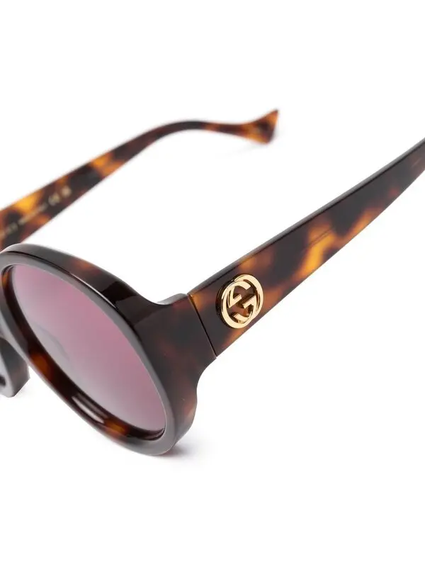 Gucci Side Logo-plaque Detail Sunglasses