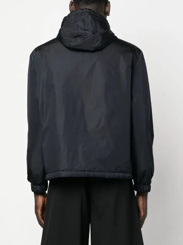 Valentino Garavani Logo-patch Hooded Jacket
