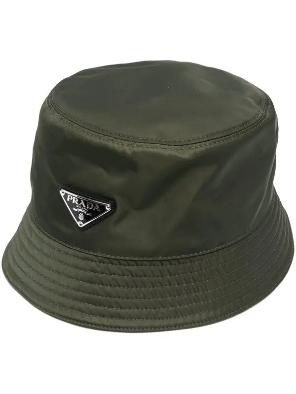 Prada Bottle Re-nylon Bucket Hat - Green | Editorialist