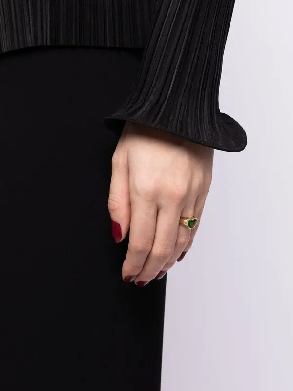 Yvonne Léon 9kt Yellow Coeur Ring