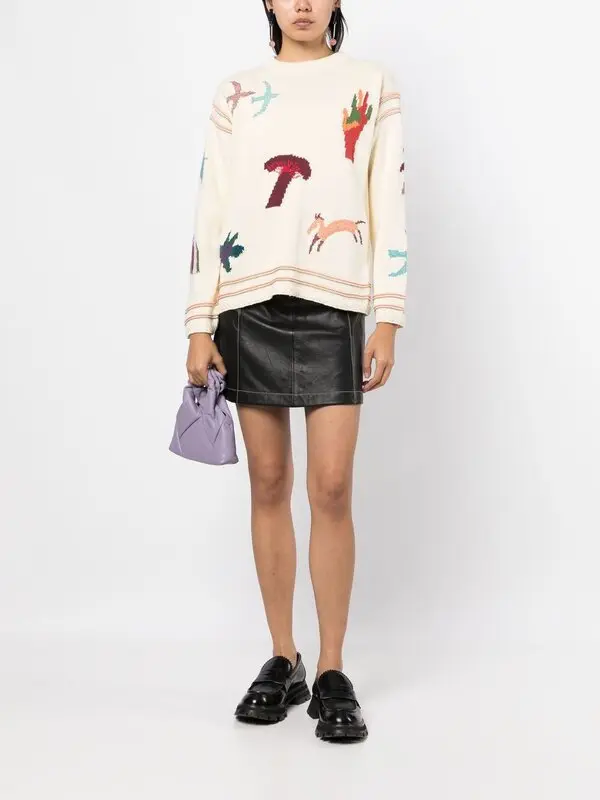 Paul Smith Contrast-stitching Mini Skirt