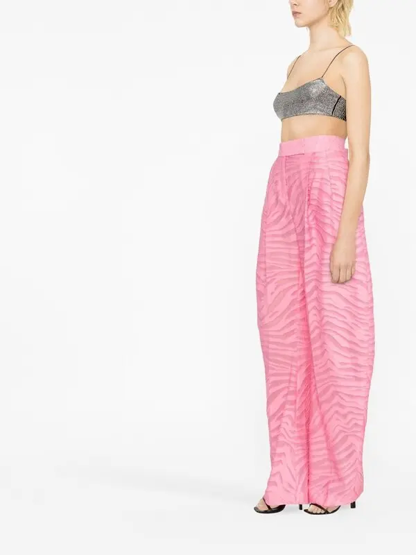 Attico Zebra-pattern Trousers