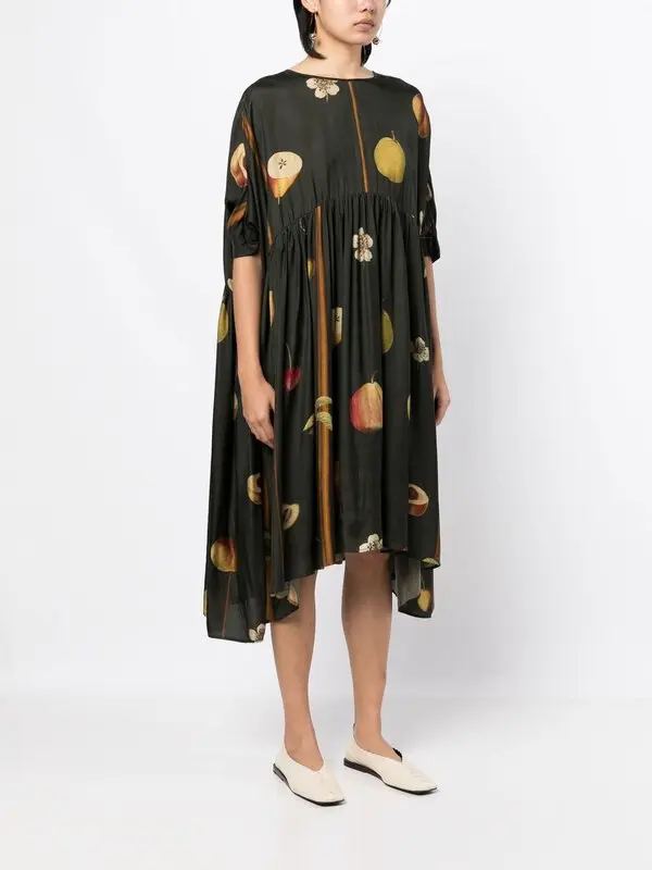 UMA WANG Fruit-print Maxi Dress