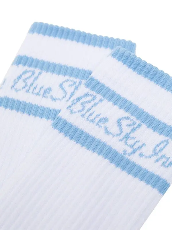 BLUE SKY INN Logo-print Ankle Socks