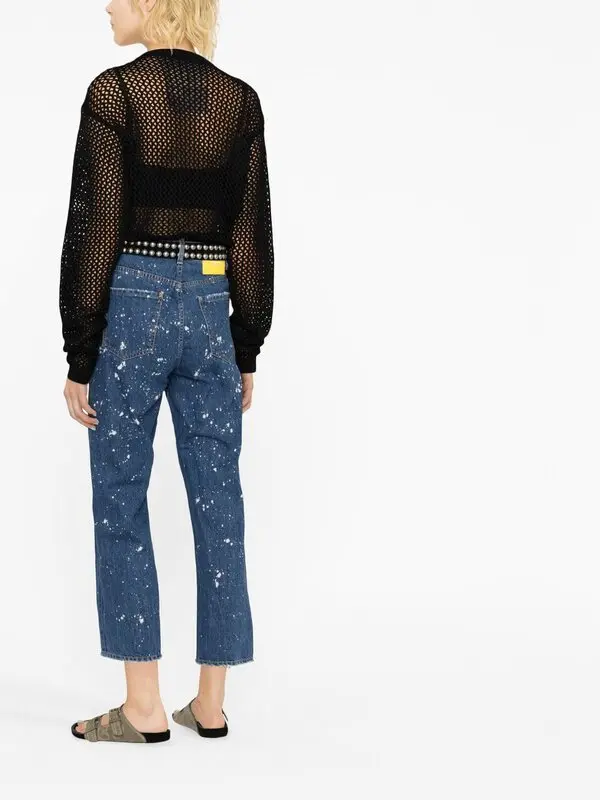 Dsquared2 Paint Splatter Cropped Jeans