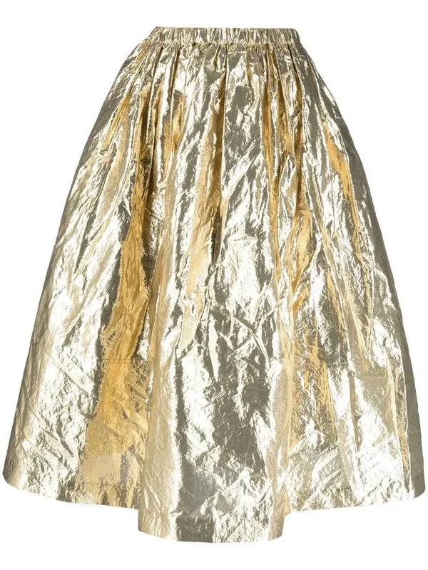 Sara Lanzi Metallic-finih Kirt
