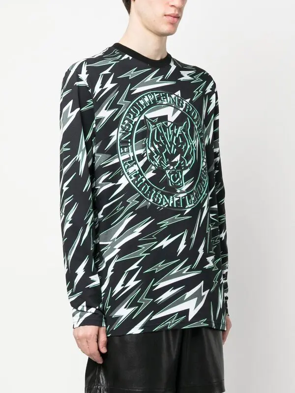 PLEIN SPORT Lightning Print T-shirt