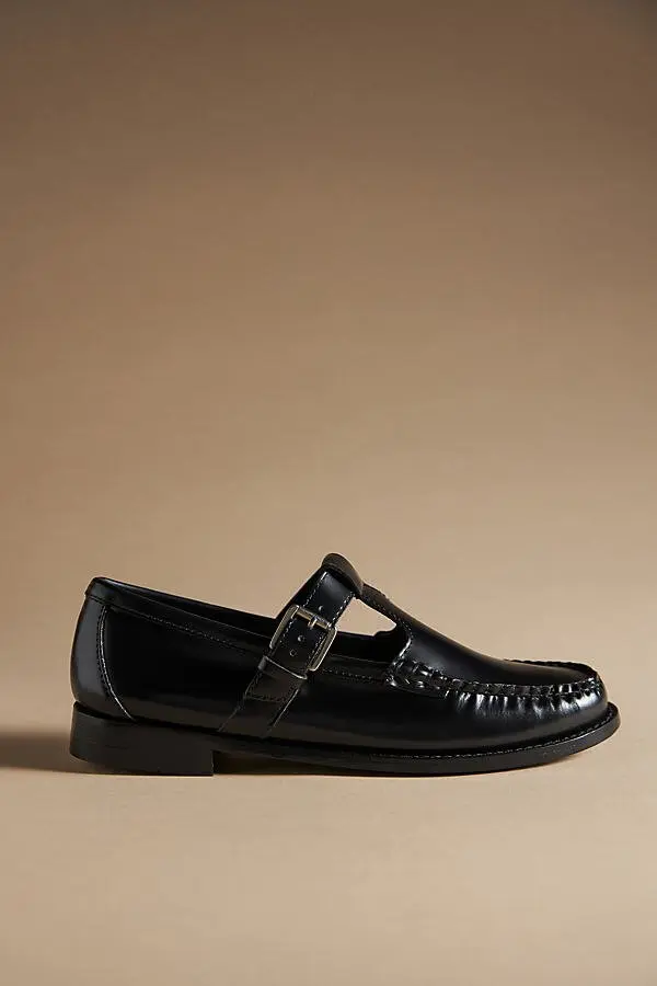 G.H.BASS Mary Jane Weejuns Flats - Black
