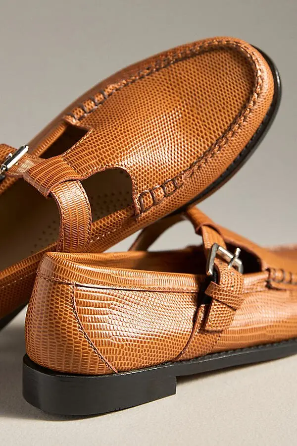 G.H.BASS Weejuns Mary Jane Flats - Cork