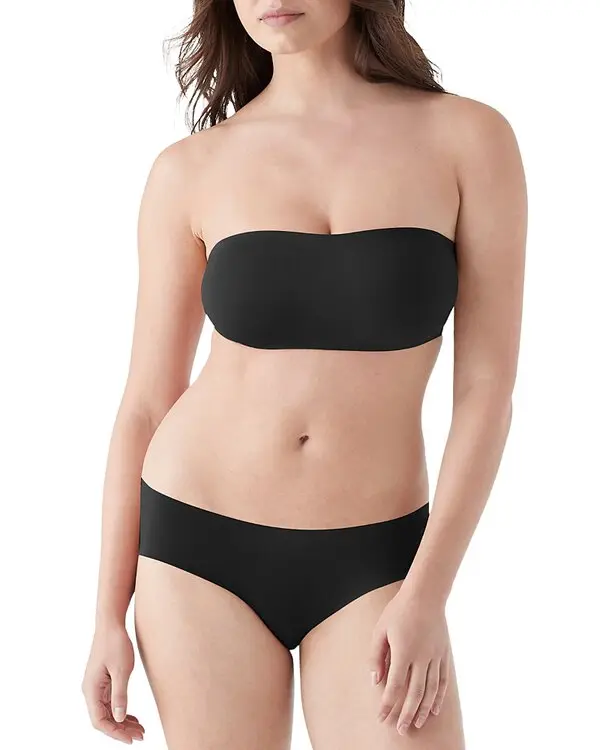 TRUE & CO Convertible Bandeau Bra - Black