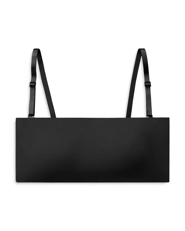 TRUE & CO Convertible Bandeau Bra - Black