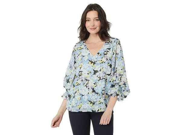 Vince Camuto V-neck Balloon Sleeve Blouse
