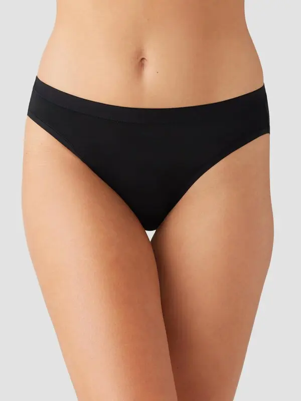 Wacoal Understated Cotton Bikini Briefs - Black