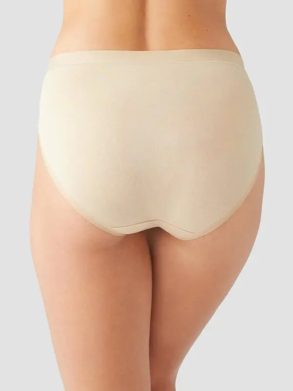 Wacoal Understated Cotton High-cut Brief - Sand