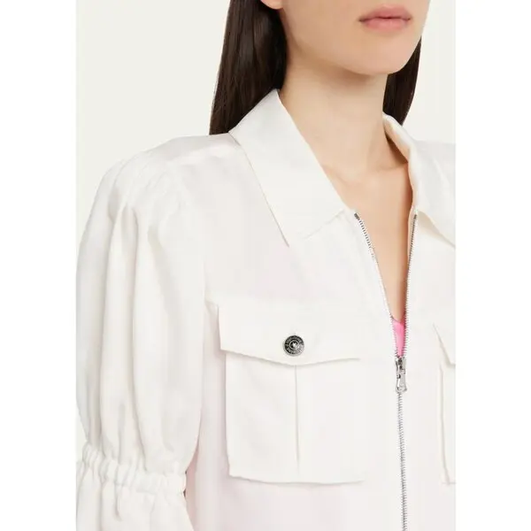 Cinq À Sept Holly Sateen Jacket - Ivory