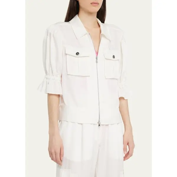 Cinq À Sept Holly Sateen Jacket - Ivory