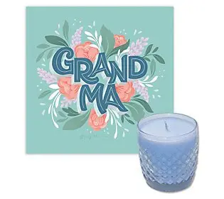 COURTSIDE MARKET Courtside Grandma 8x8 Art Board & 9 Oz Candle S T - One-color