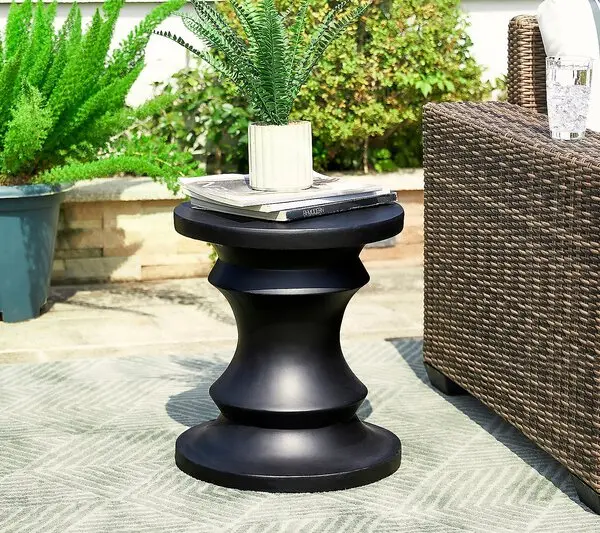 GLITZHOME Multifunctional Chess Inspired Garden Stool Or Stand